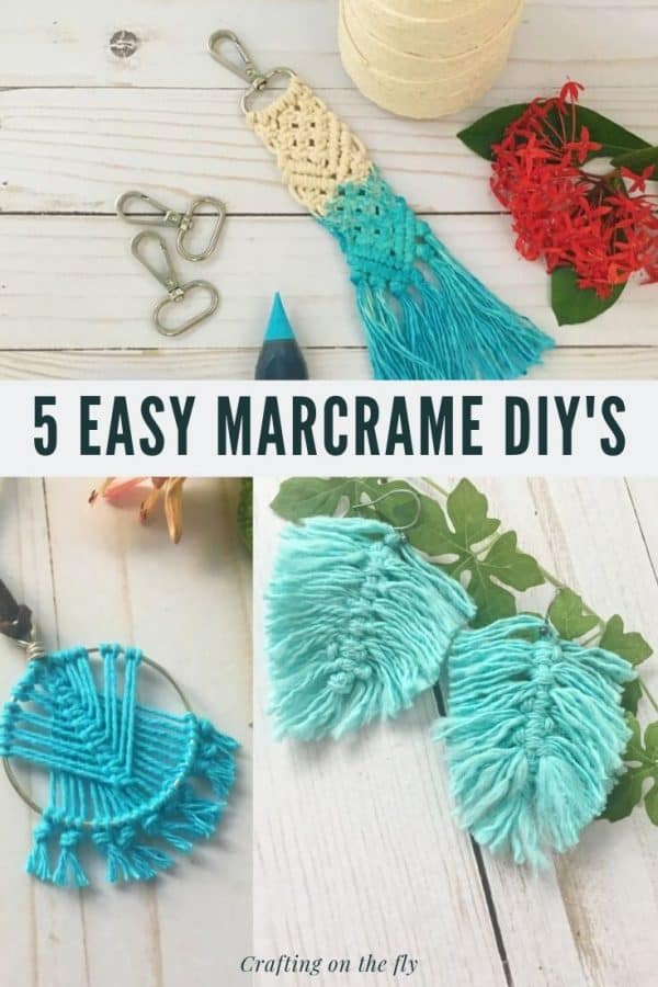 5 Easy Beginner Macrame DIY’s - Crafting on the Fly