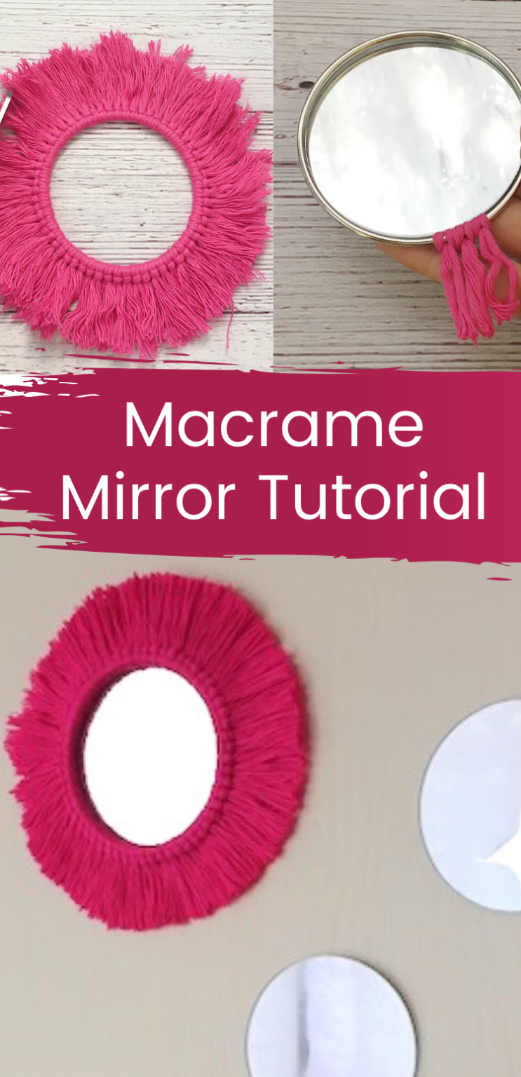 How to Make a Macrame Mirror DIY Tutorial - Crafting on the Fly