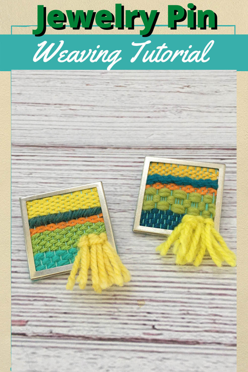 How to Weave a Pin DIY Tutorial - Crafting on the Fly