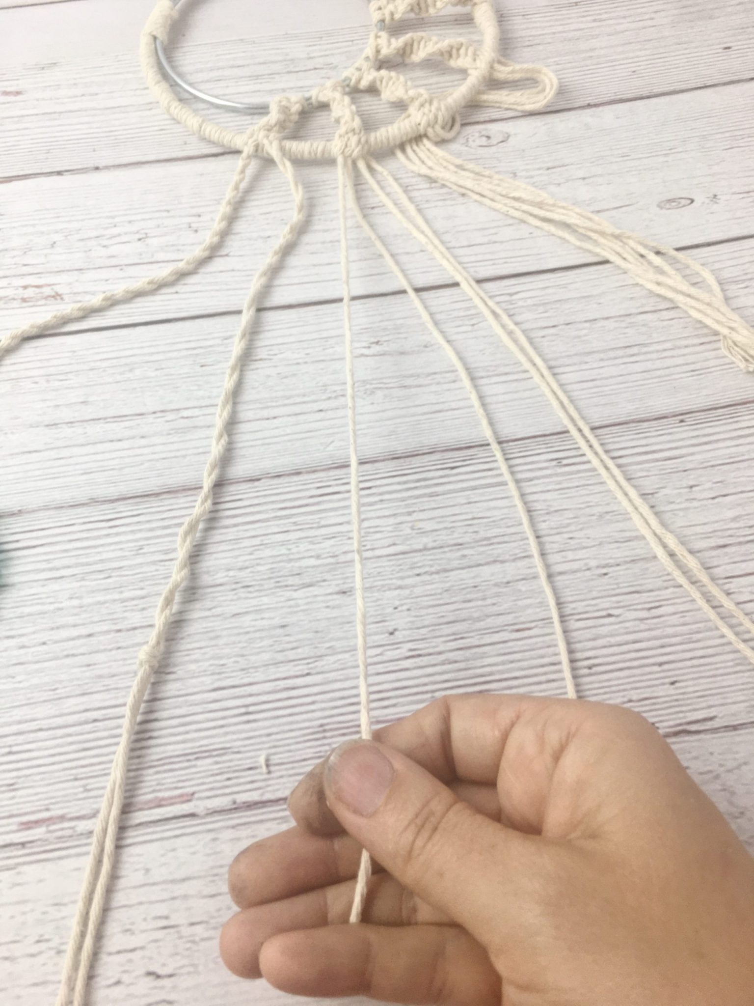 Macrame Dream Catcher Wall Hanging Tutorial - Crafting on the Fly