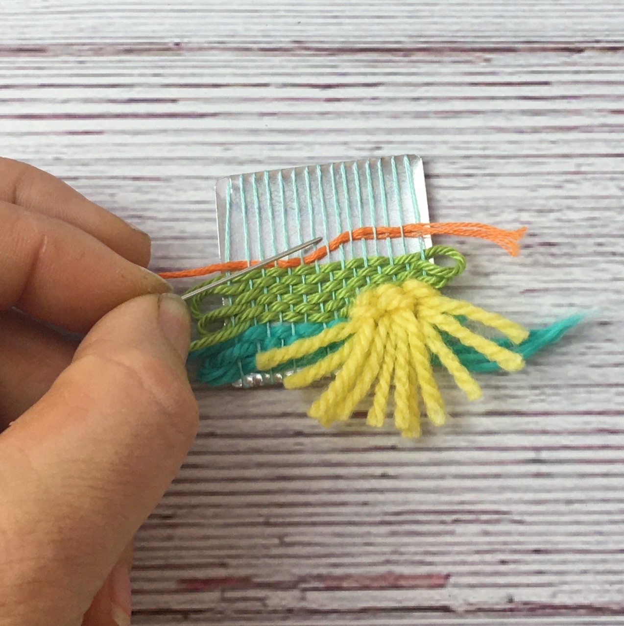 How to Weave a Pin DIY Tutorial - Crafting on the Fly