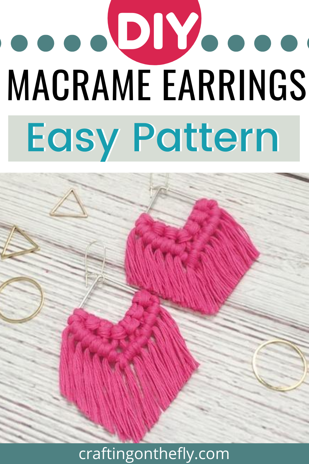 How To Make Macrame Earrings Tutorial - Crafting on the Fly
