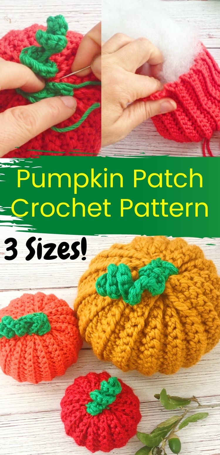 Easy Pumpkin Patch Crochet Pattern - Crafting on the Fly