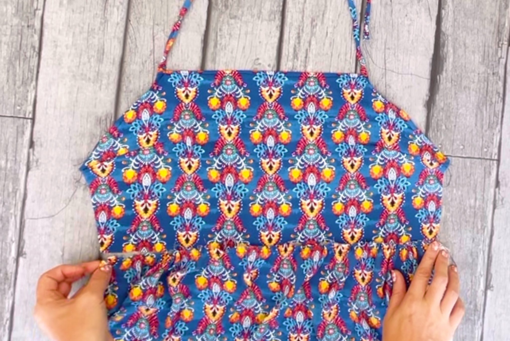 Easy Summer Dress Sewing Pattern with Shirred Back - Crafting on the Fly