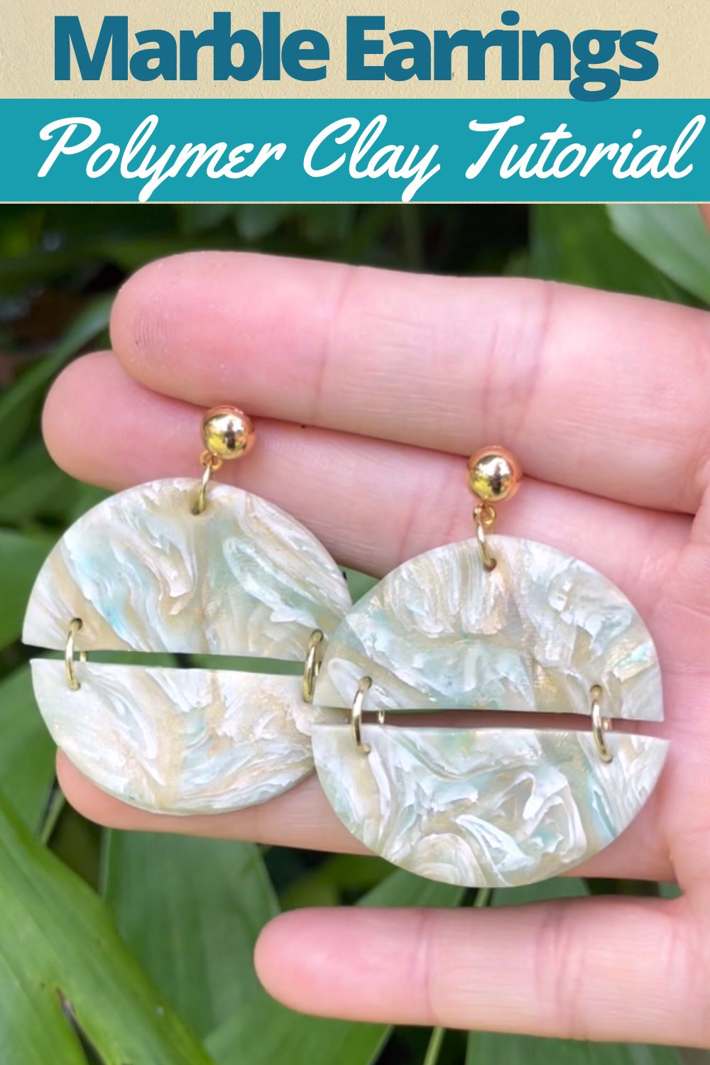 Faux Marble Polymer Clay Earrings Tutorial - Crafting on the Fly